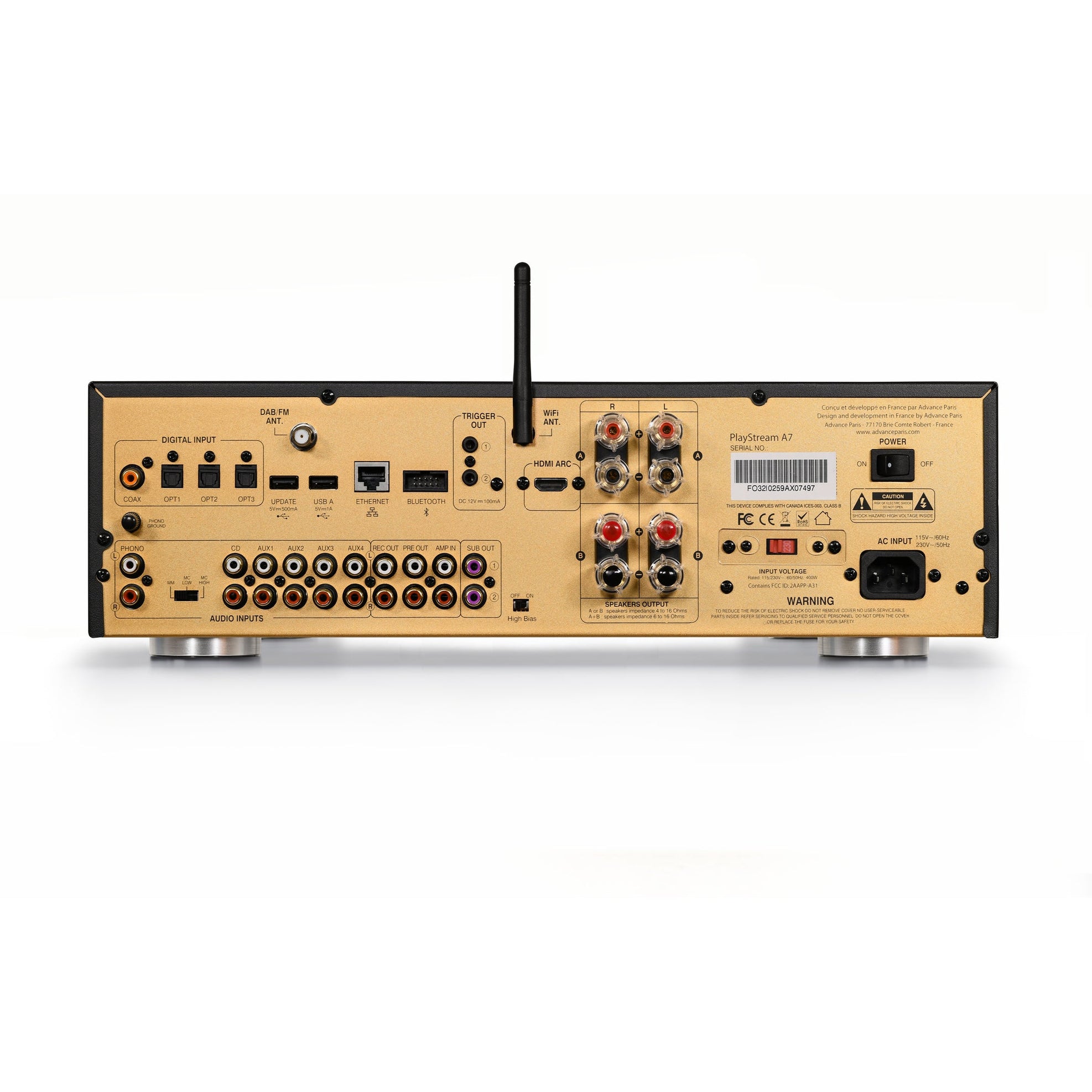 Advance Paris - Playstream A7 - Integrated Amplifier — The Audio Tailor