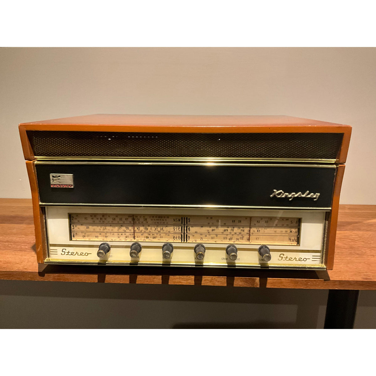 Kingsley Radio Gram Approx 1967, record player and Radio, post WW2, Pr ...